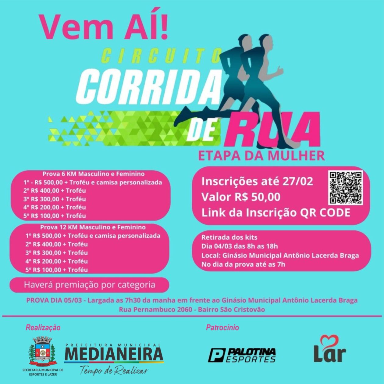 Medianeira realiza Circuito de Corrida de Rua - Esporte - Jornal Mensageiro