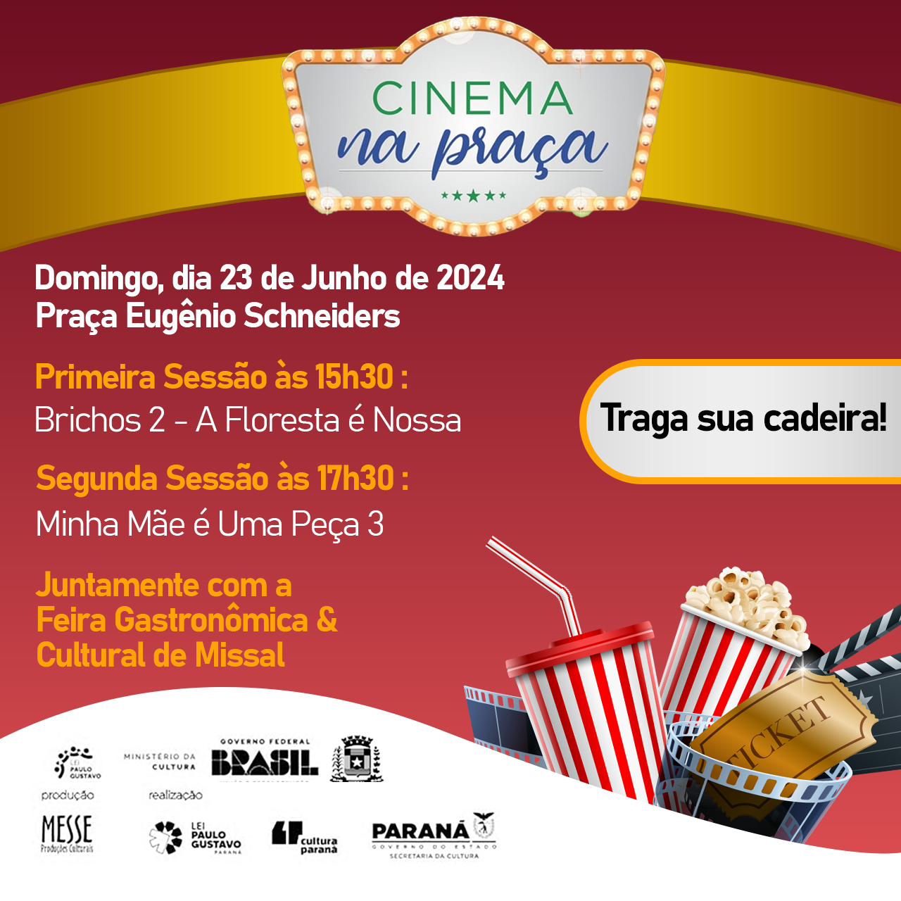 Domingo tem cinema na praça em Missal - Educação e Cultura - Jornal ...