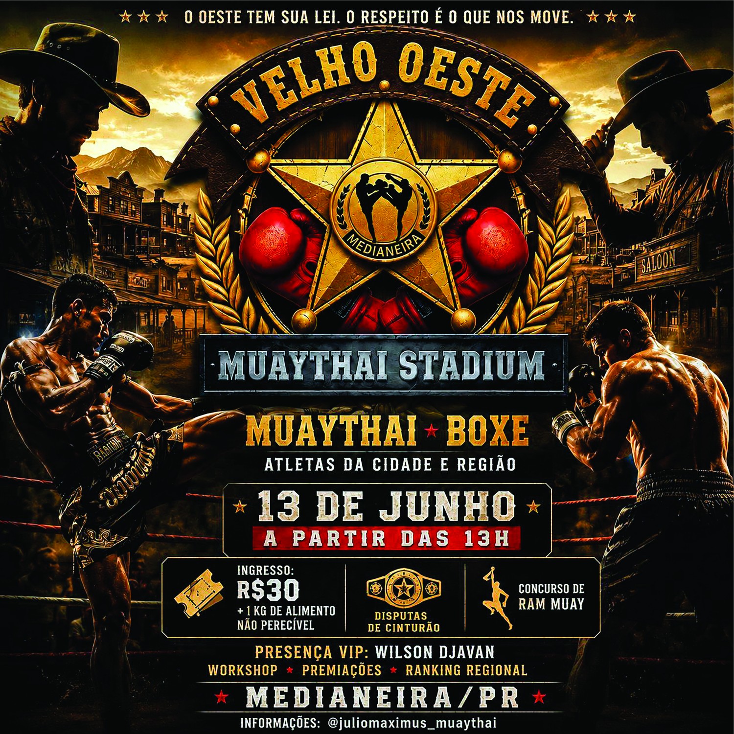 Medianeira recebe o Velho Oeste Muaythai Stadium - Esporte - Jornal ...